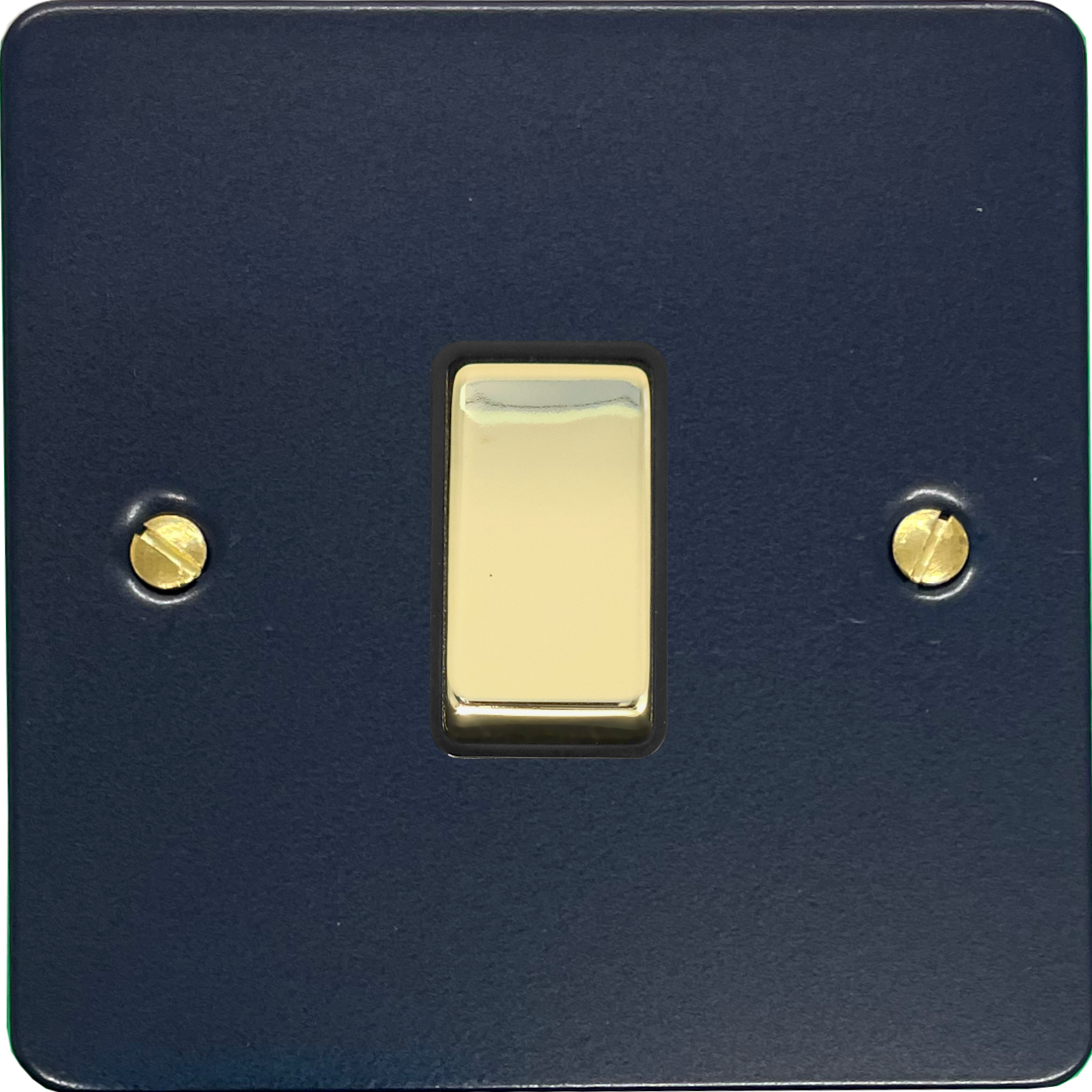 _FRB1: FRB301-PB | Flat Blue Light Switch (1 Gang/Black Insert/Polished ...