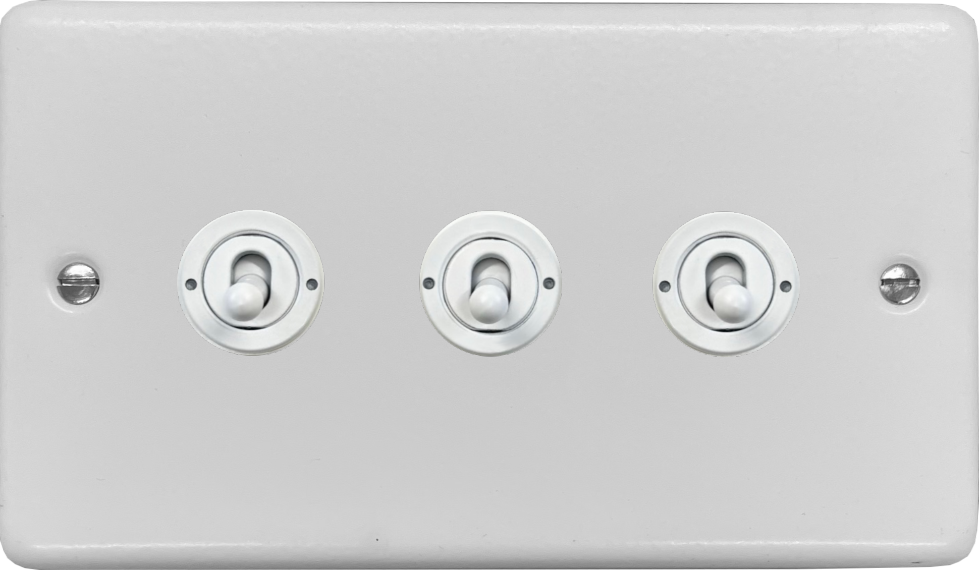 CW383-W | Contour White Toggle Switch (3 Gang/White Toggle) | G&H ...