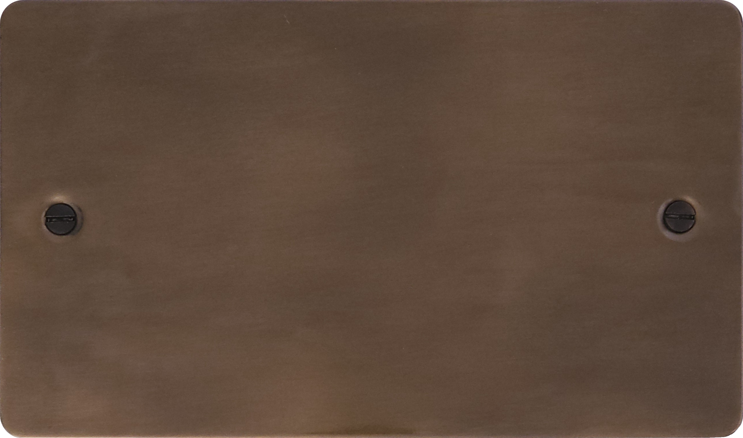 FMBZ32 | Flat Medium Bronze Double Blank Plate | G&H Electrical Accessories